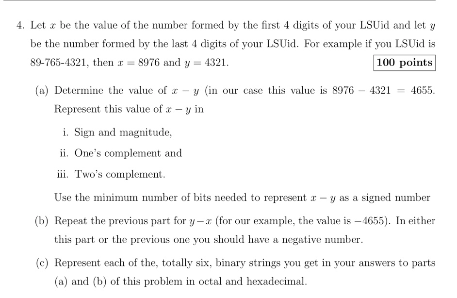 Solved 4. Let x be the value of the number formed by the | Chegg.com