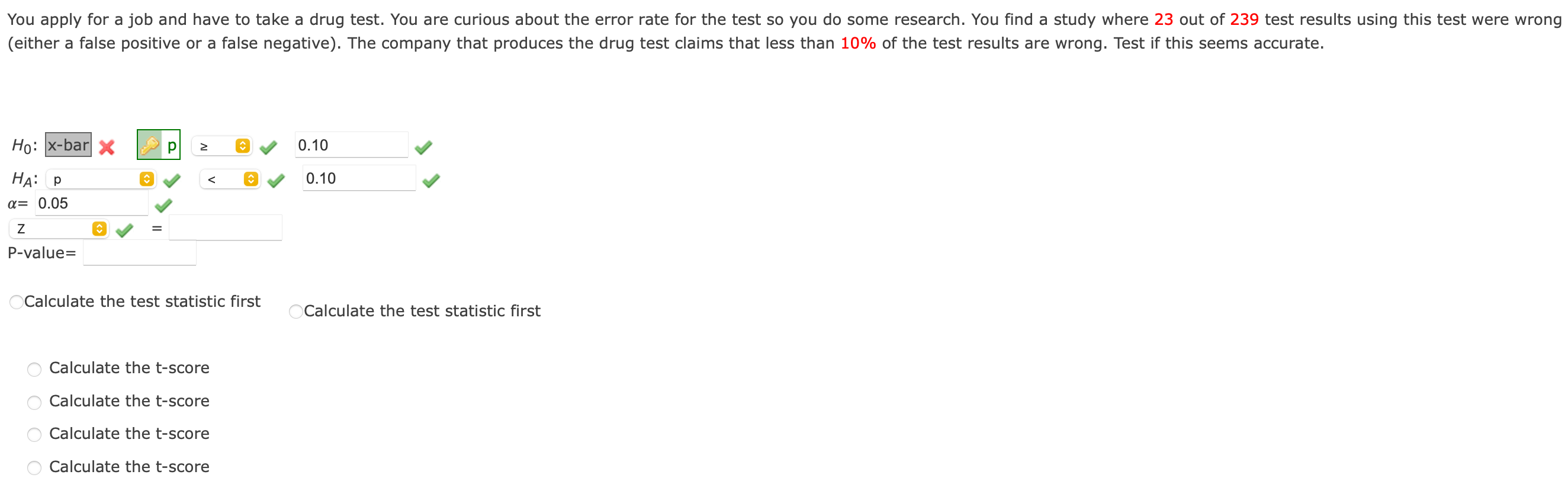 Solved You apply for a job and have to take a drug test. You | Chegg.com