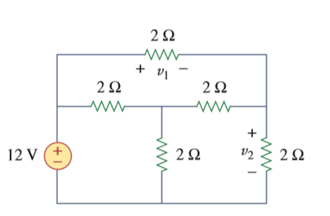 Solved Determine V1 and V2 using Kirchoff's Law or Current | Chegg.com