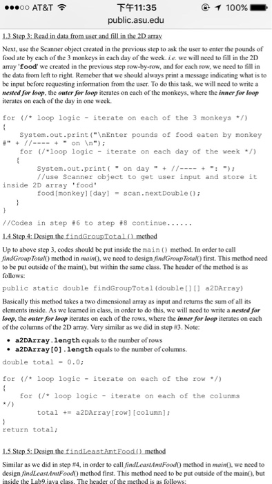 Solved AT&T 11:35 100% oo public asu.edu ASU CSE IIU Lab Ry | Chegg.com