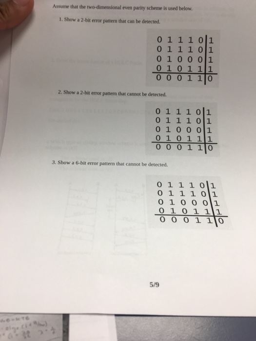Solved Assume That The Two Dimensional Even Parity Scheme 
