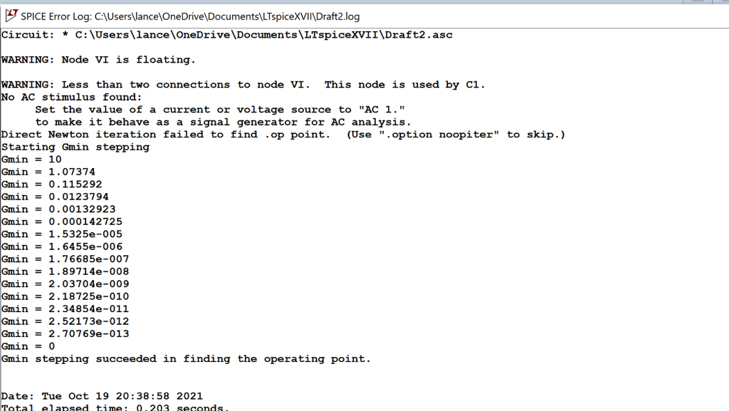 Solved LTSPICE help. I am trying to do an AC analysis for | Chegg.com