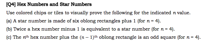 Solved •Star Numbers: A star number is the figurate number | Chegg.com