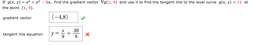 Solved If g(x, y) = x2 + y2-6x, find the gradient vector | Chegg.com