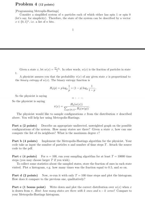 Problem 4 (12 points) [Programming | Chegg.com