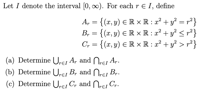 Solved Let \\( I \\) denote the interval \\( [0, \\infty) | Chegg.com