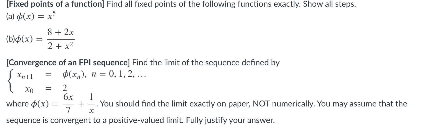 Solved [fixed Points Of A Function] Find All Fixed Points Of