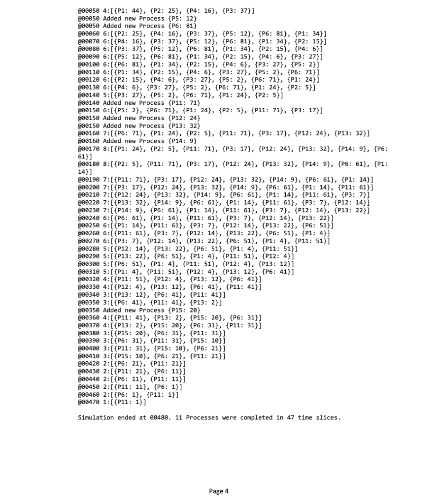 2. Round-Robin Simulation 2.1. Problem Description We | Chegg.com