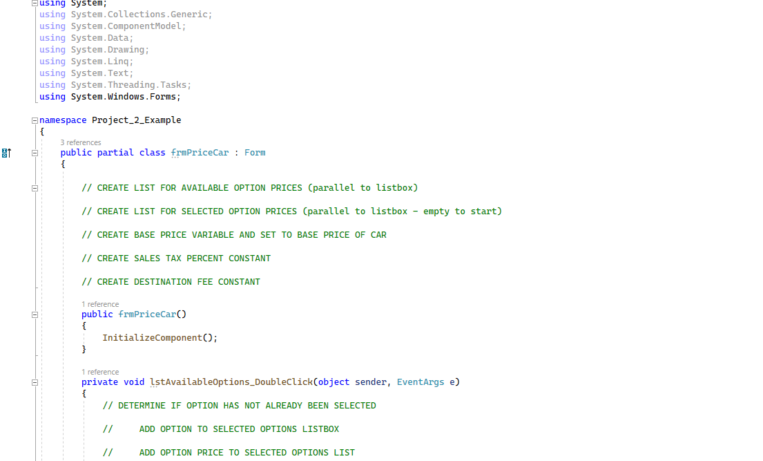Solved COMS-176: Introduction to .NET Programming | Chegg.com