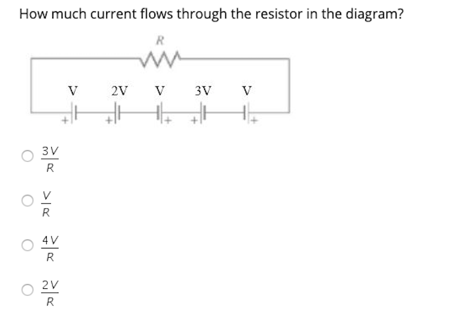 Solved How much current flows through the resistor in the | Chegg.com
