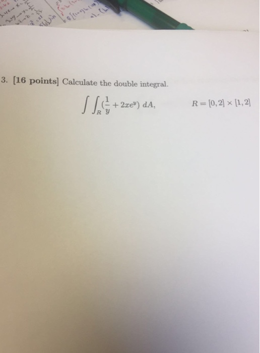 Solved Calculate the double integral integral integral_R | Chegg.com