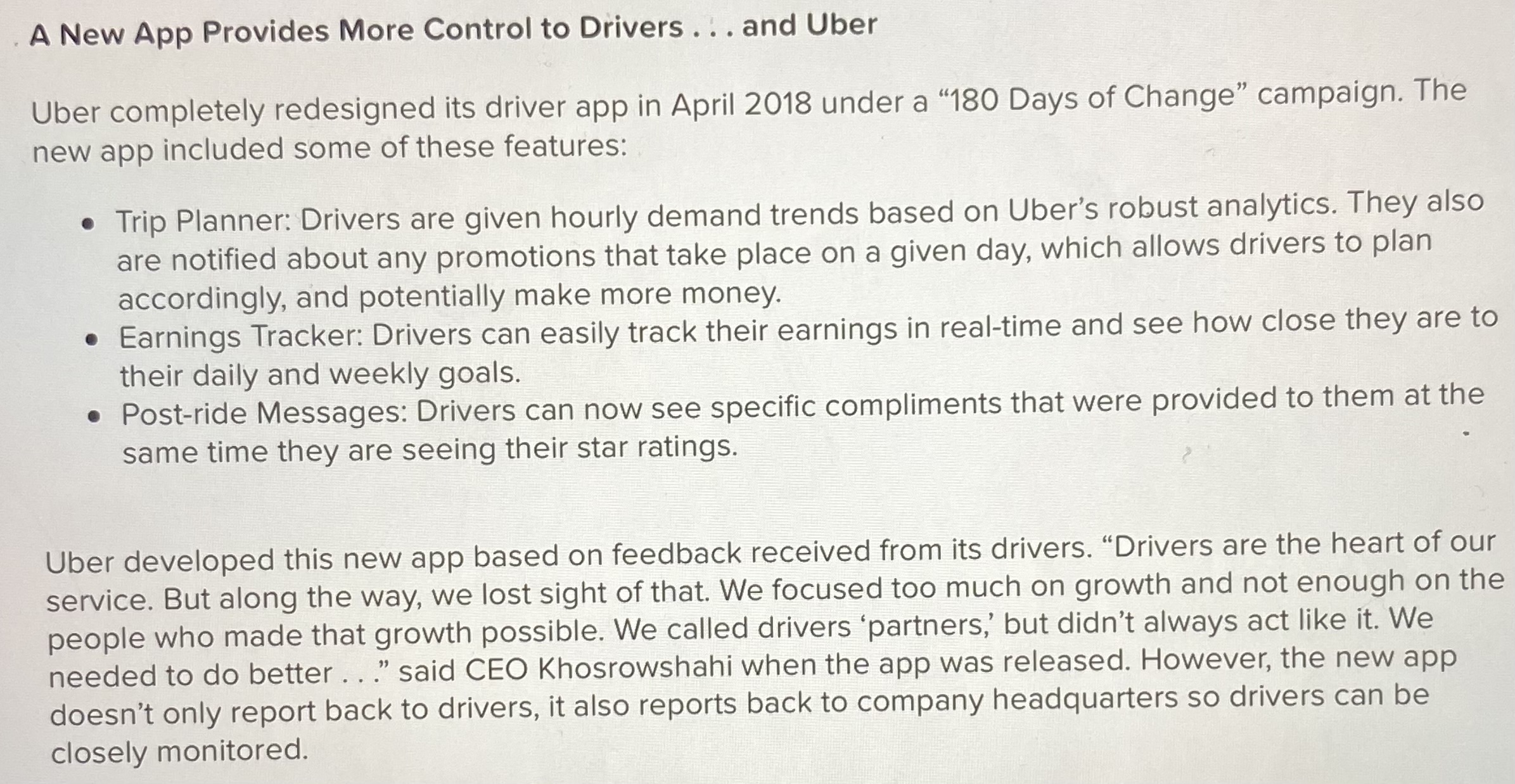 Solved Uber has around 3.9 million active drivers and 22,000 | Chegg.com