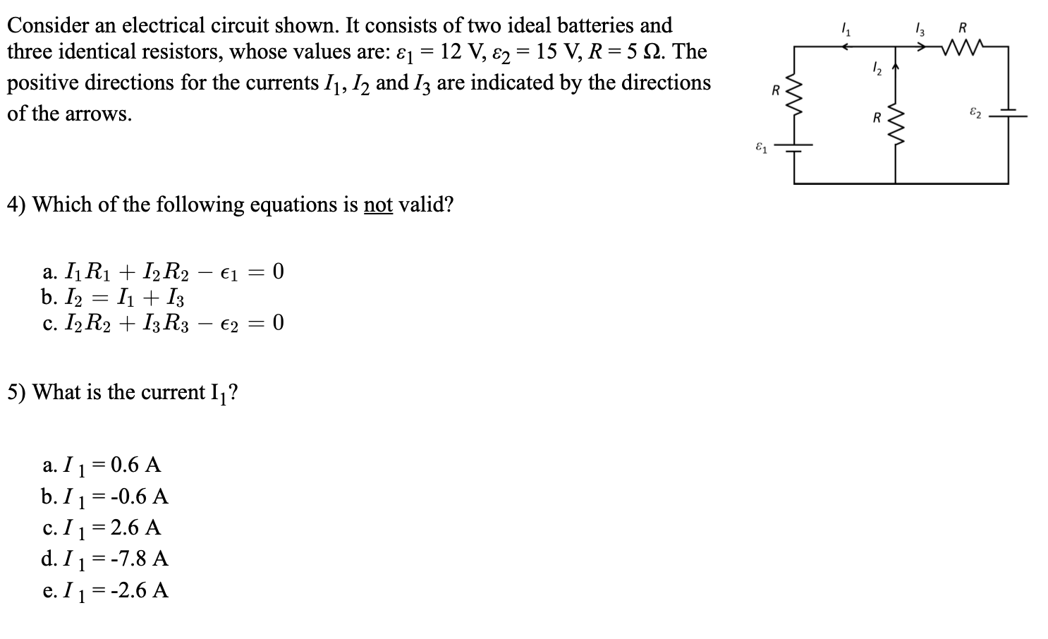 [Solved]: Consider an electrical circuit shown. It consist