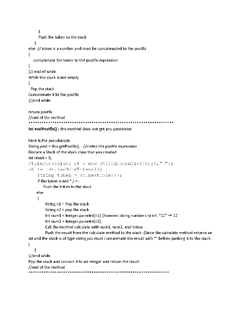 Solved Objectives Practice Stack, infix, postfix evaluation. | Chegg.com