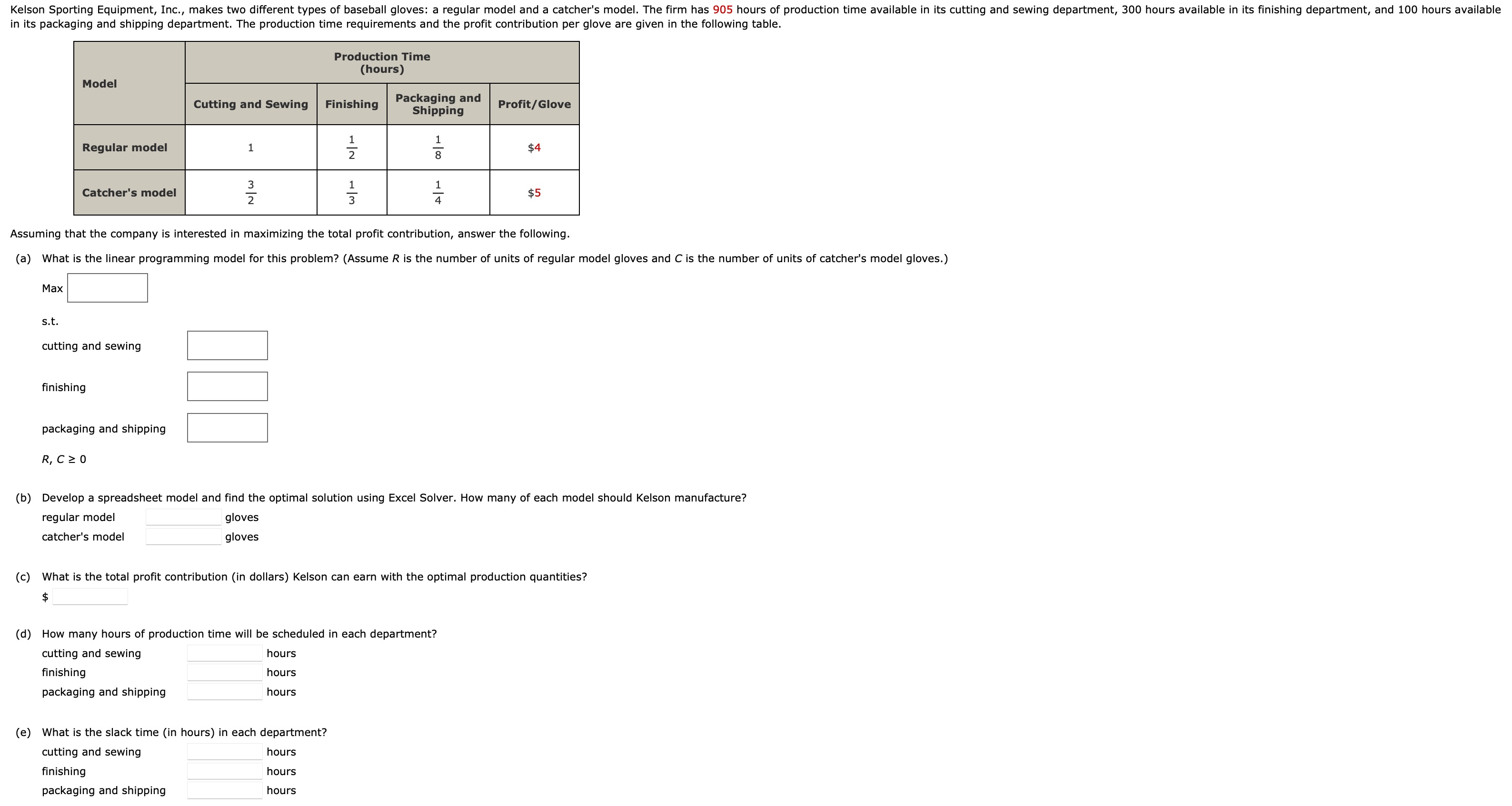 Solved (b) Develop a spreadsheet model and find the optimal | Chegg.com