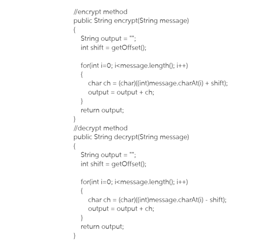 Solved public interface Crypto { String encrypt (String | Chegg.com