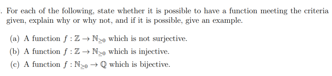 Solved For each of the following, state whether it is | Chegg.com