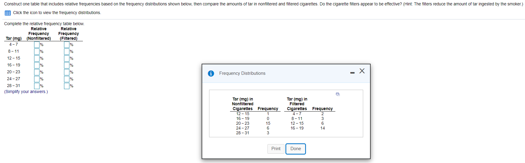 Solved Construct one table that includes relative | Chegg.com