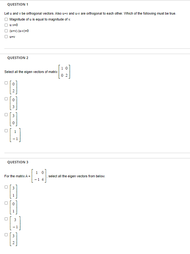 Solved Let u and v be orthogonal vectors. Also u+v and u−v | Chegg.com Solved Let u and v be orthogonal vectors. Also u+v and u−v | Chegg.com