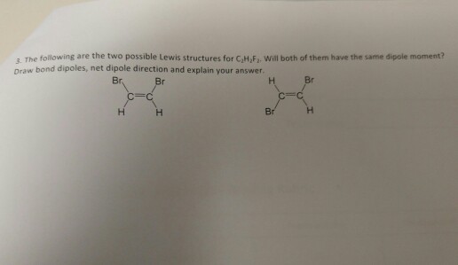 Solved 3. The following are the two possible Lewis | Chegg.com