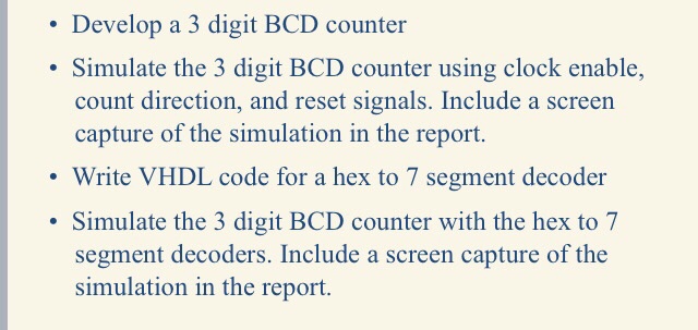 50 1/10Hz : Clock Divide out BCD 3 Counter BCD 1 | Chegg.com