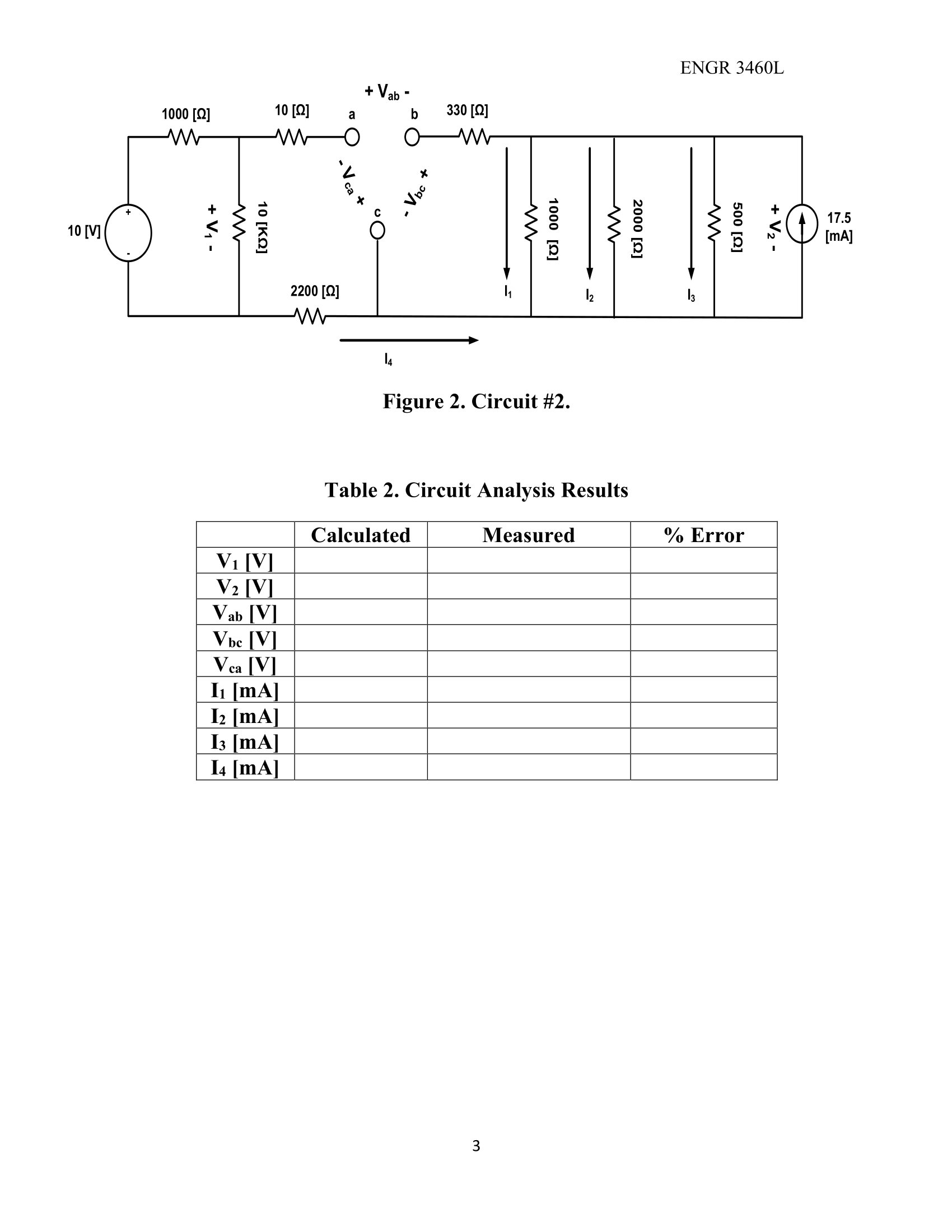 ENIAD 216 AI Figure 2. Circuit \#2. Table 2. Circuit | Chegg.com