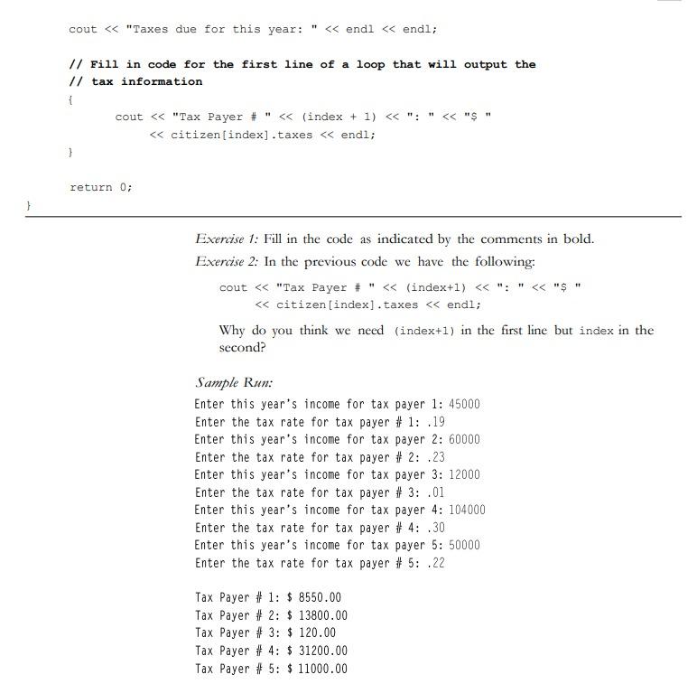 Solved LAB 11.3 Arrays of Structures Bring in program | Chegg.com