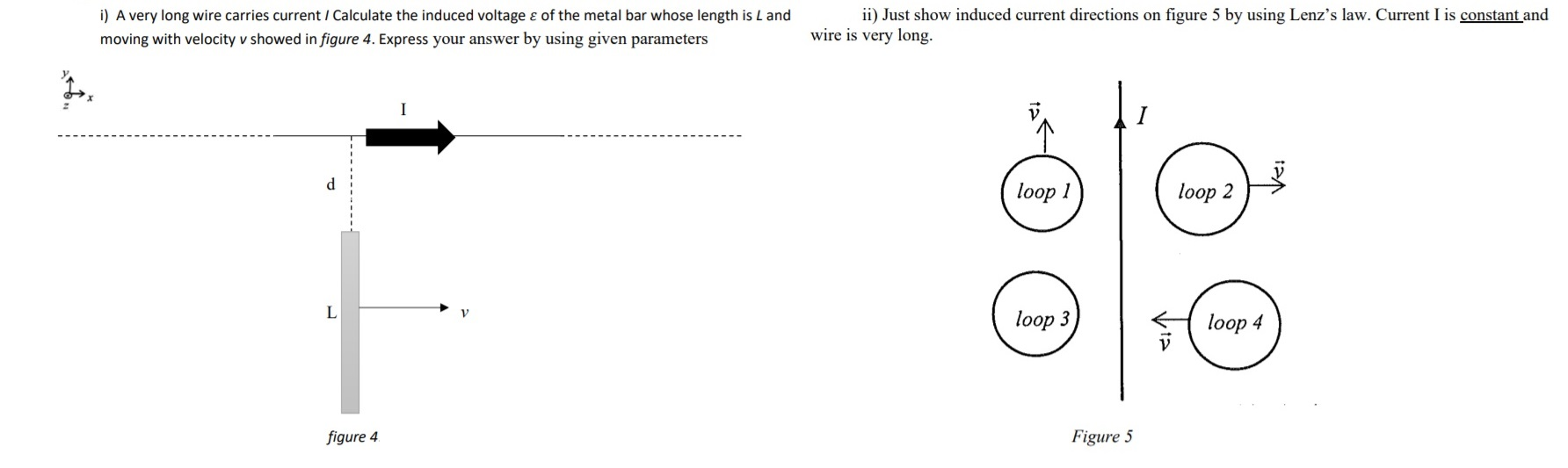 Solved i) A very long wire carries current / Calculate the | Chegg.com