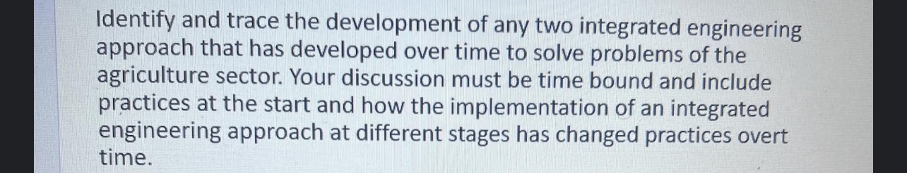 Solved Identify and trace the development of any two | Chegg.com
