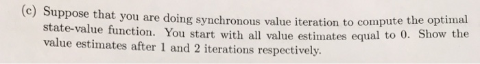 Solved Question 18. Markov Decision Processes Consider the | Chegg.com