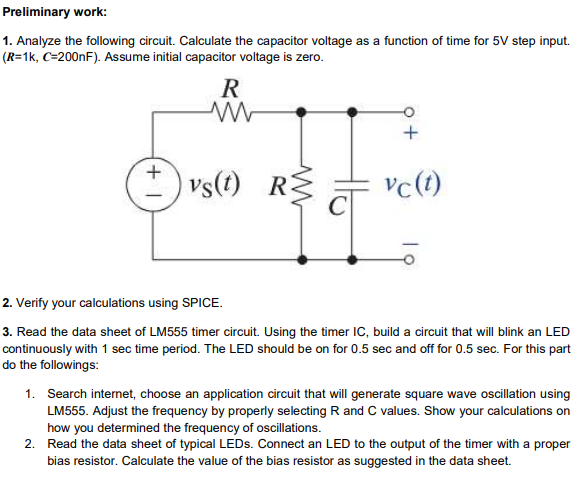 Solved Preliminary work: 1. Analyze the following circuit. | Chegg.com