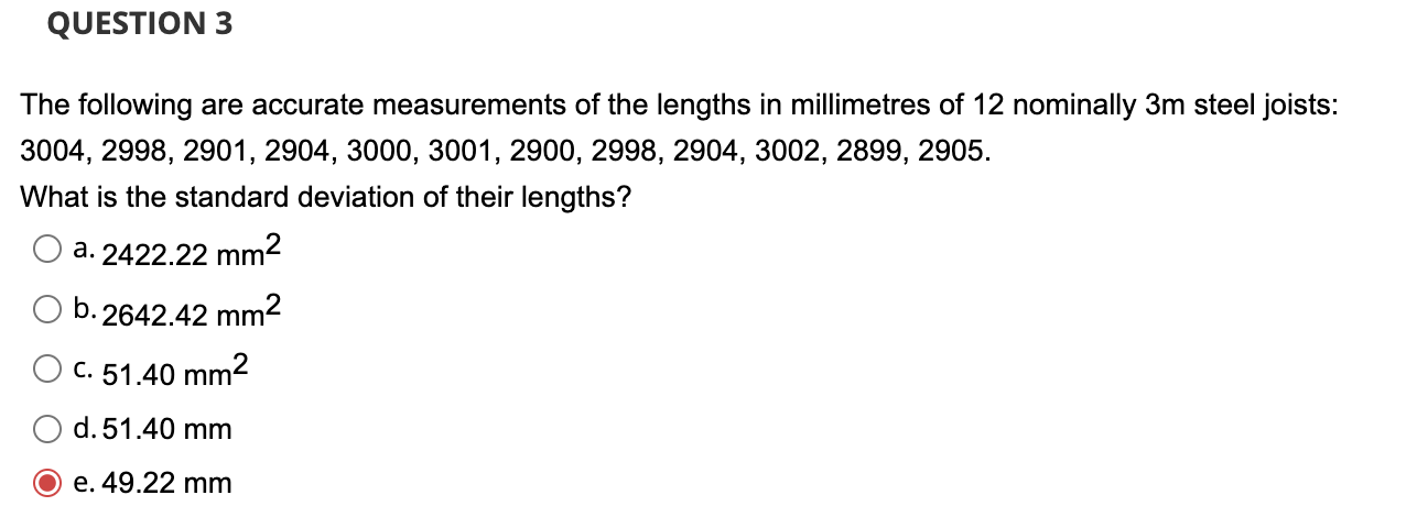 Solved The following are accurate measurements of the | Chegg.com