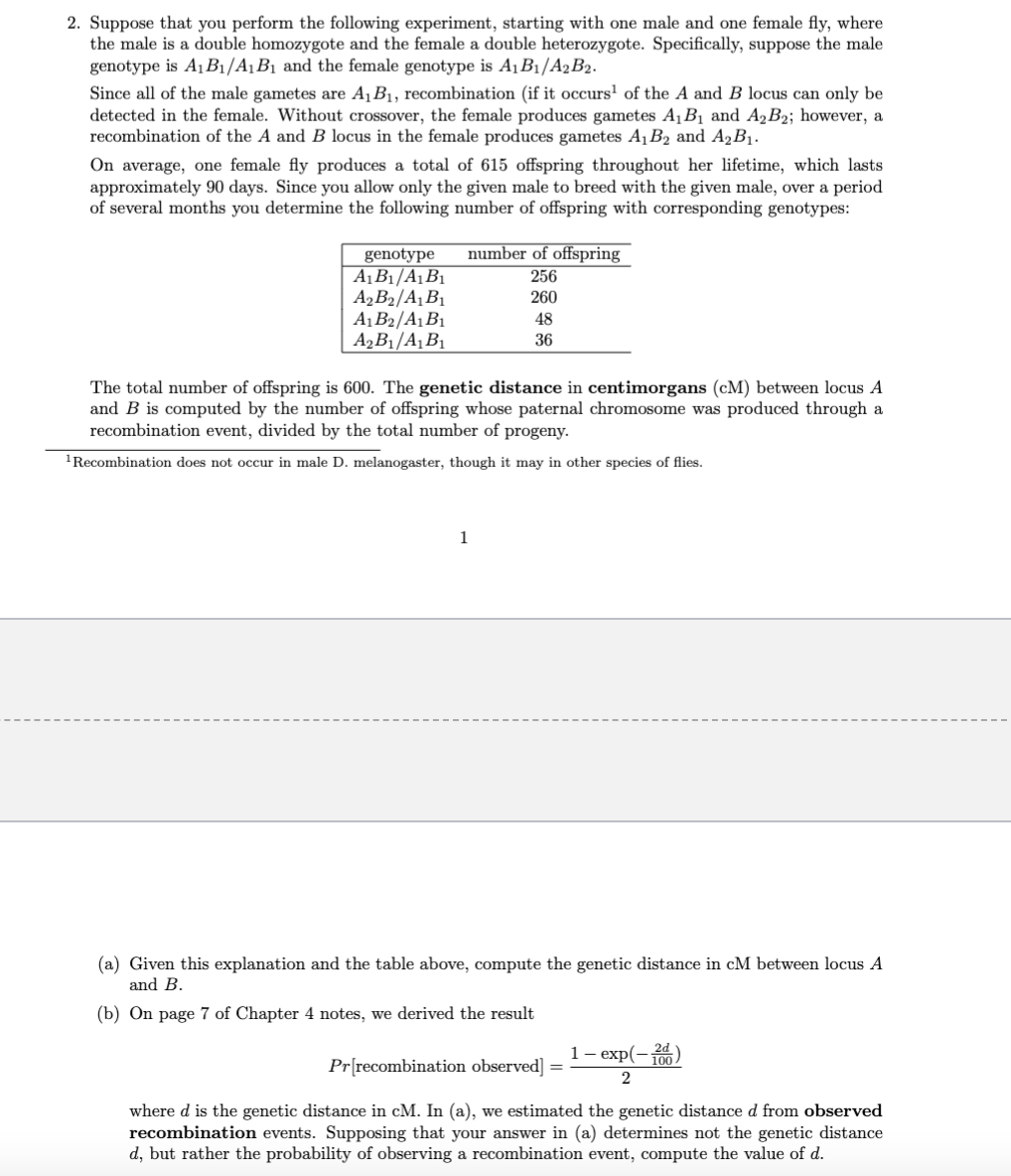 Solved 2. Suppose that you perform the following experiment, | Chegg.com