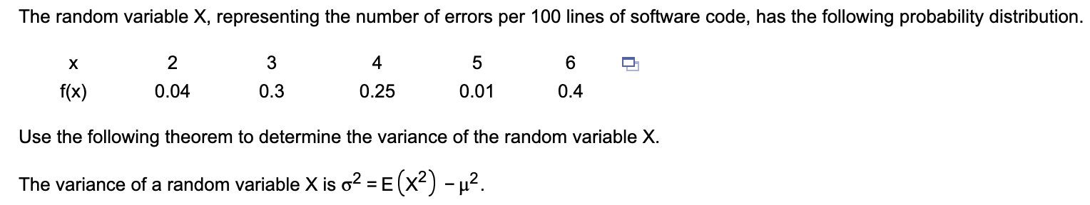 Solved The random variable X, representing the number of | Chegg.com