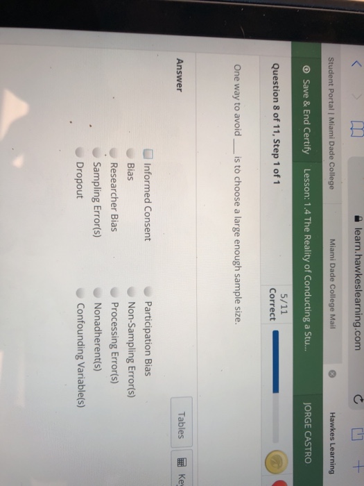Solved learn. hawkeslearning.com Student Portal| Miami Dade | Chegg.com