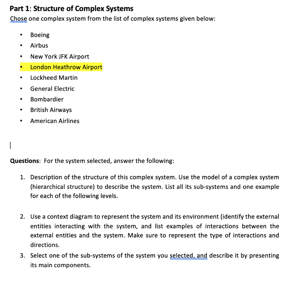 Solved please provide diagrams Use the model of a complex | Chegg.com
