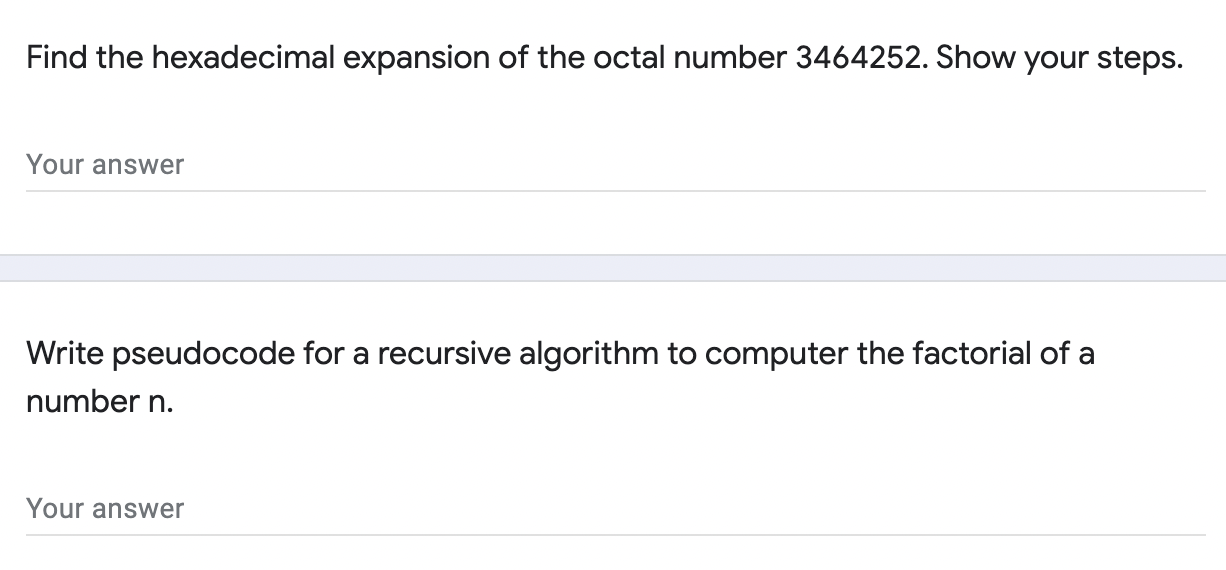 Solved Find the hexadecimal expansion of the octal number | Chegg.com