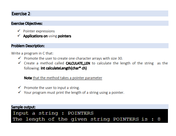 Solved Exercise 2 Exercise Objectives: Pointer expressions | Chegg.com