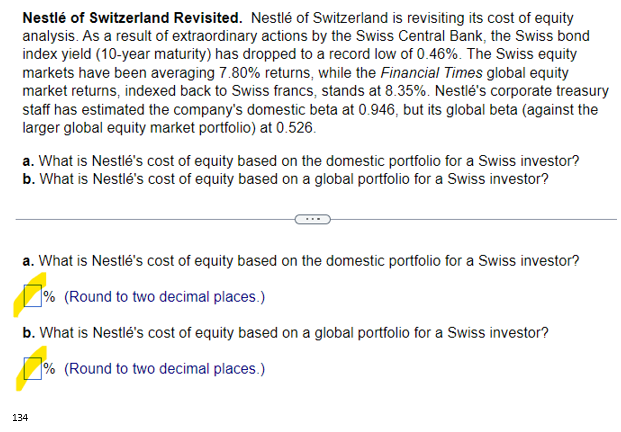 Solved Nestlé of Switzerland Revisited. Nestlé of | Chegg.com