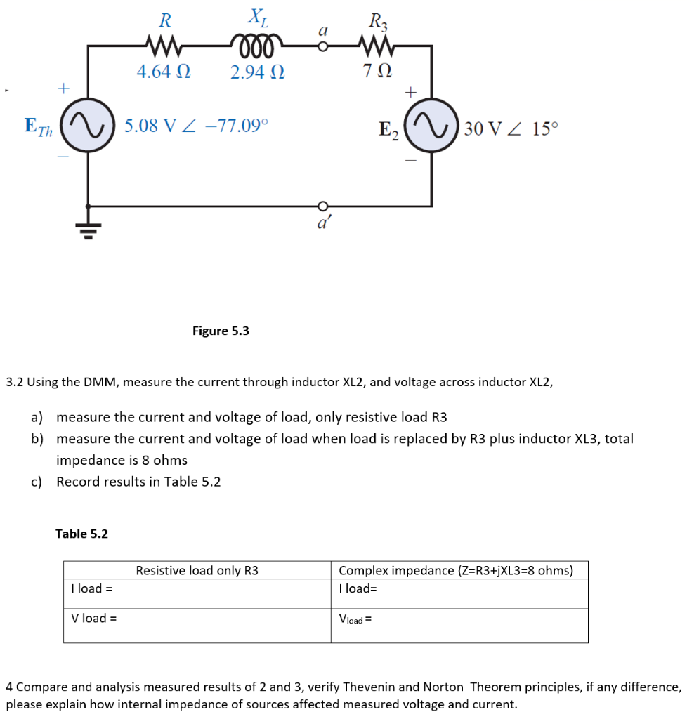 Solved Figure 5.3 .2 Using the DMM, measure the current | Chegg.com
