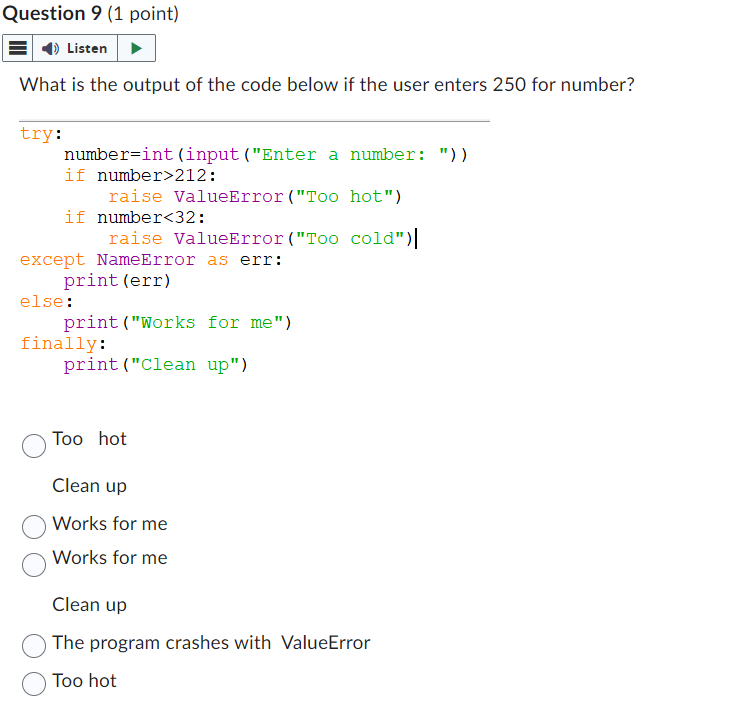 Solved What is the output of the code below if the user | Chegg.com