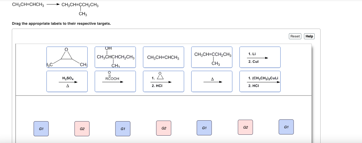 Solved i CH3CH2CH2CH2CH2CH CH3CH2CH2CH2Br Drag the | Chegg.com