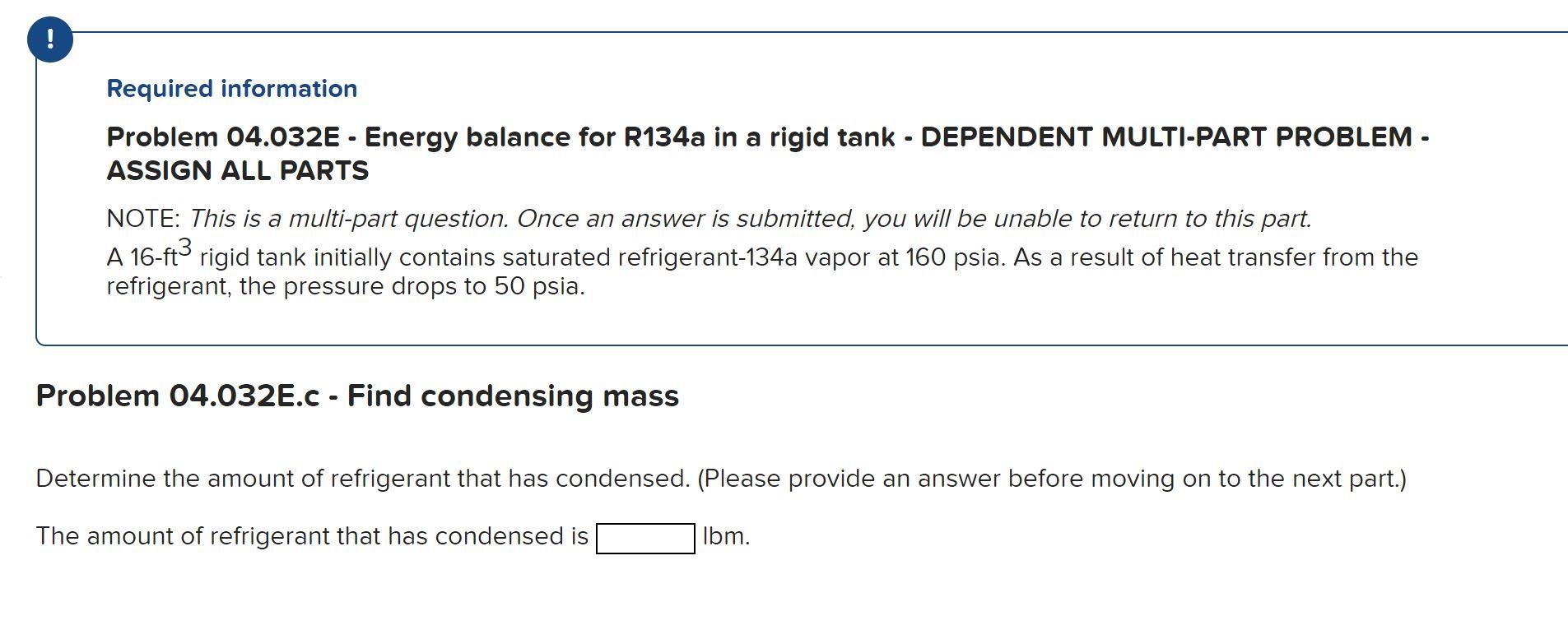 Solved Required information Problem 04.032E - Energy balance | Chegg.com