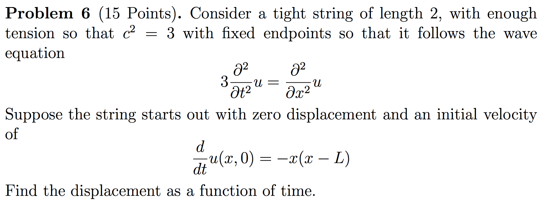 Solved = a2 U = axa ? Problem 6 (15 Points). Consider a | Chegg.com