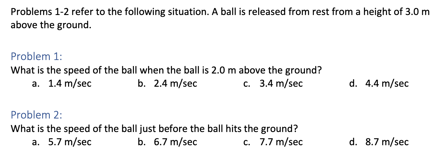 [solved] Problems 1 2 Refer To The Following Situation A