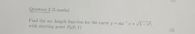 Solved Find the are length function for the curve | Chegg.com
