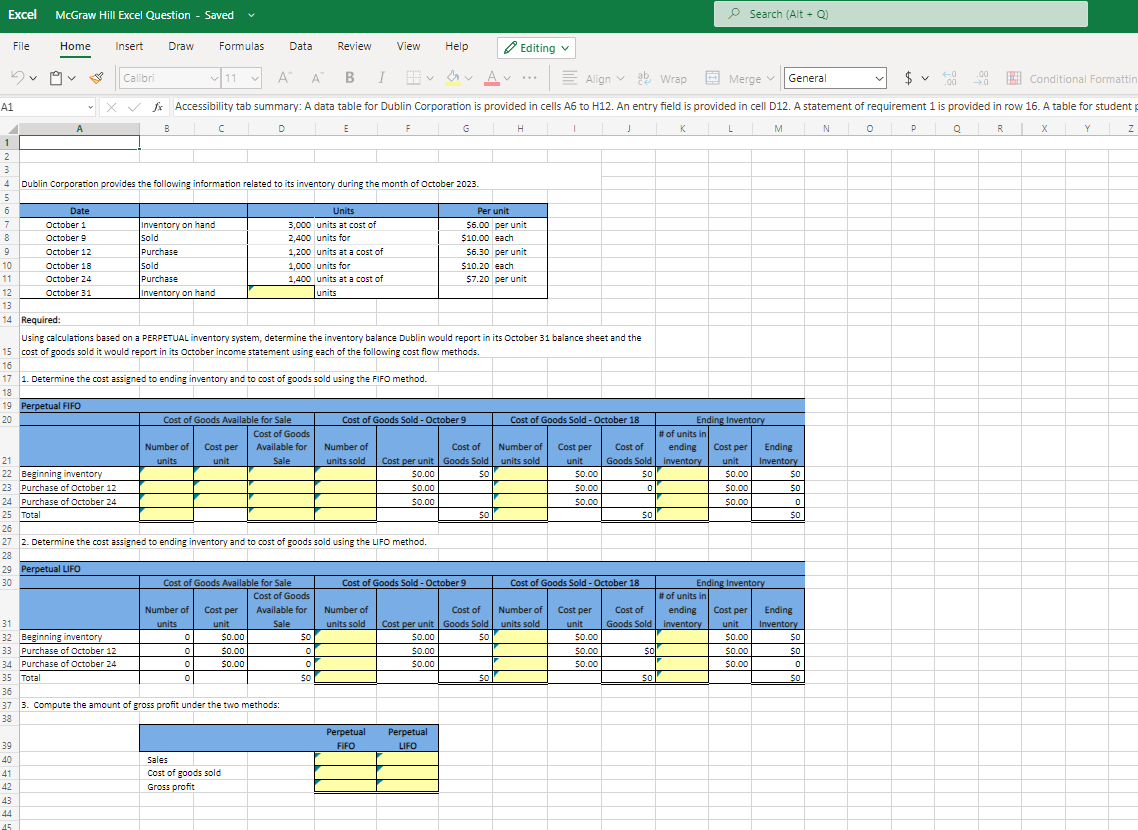 Solved IE 8-2 (Static) Based on Exercise 8-14 Inventory cost | Chegg.com