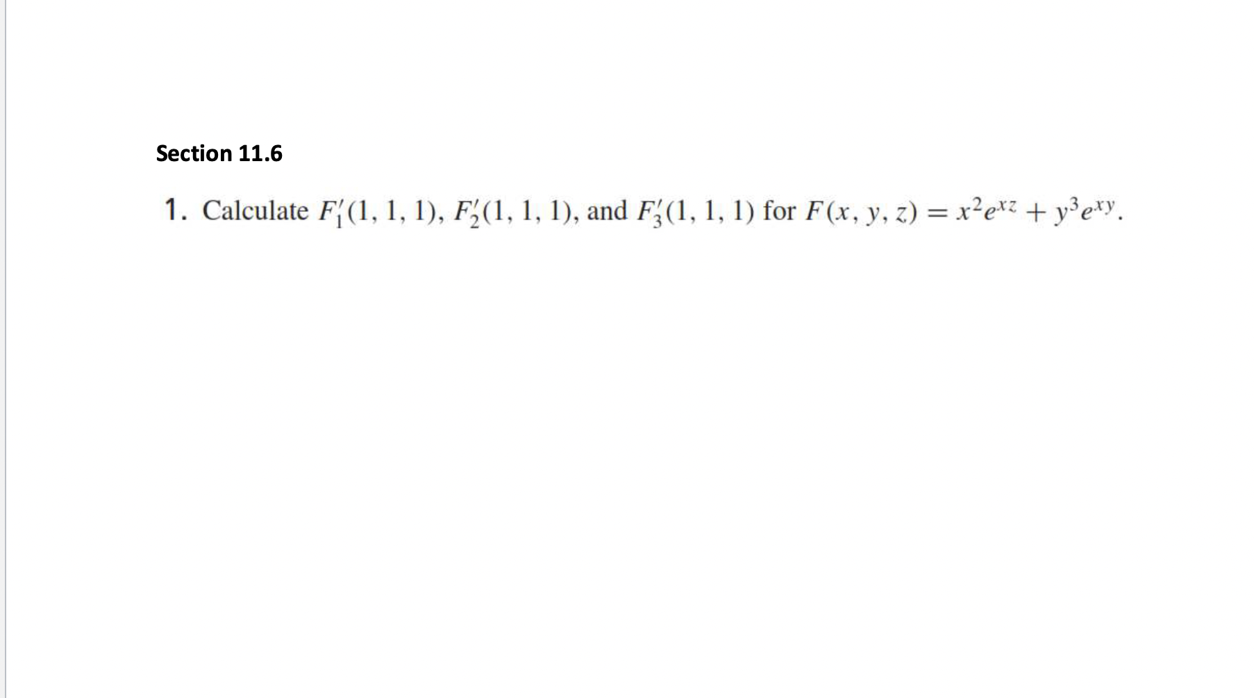 Solved 1. Calculate F1′(1,1,1),F2′(1,1,1), and F3′(1,1,1) | Chegg.com