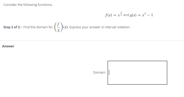 Consider the following functions. f(x)=x23 and | Chegg.com