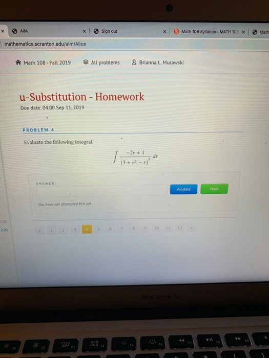 Solved Sign out Math 108 Syllabus - MATH 108 x Math x 9 AM x | Chegg.com
